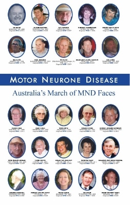 March of faces banners - MND Victoria