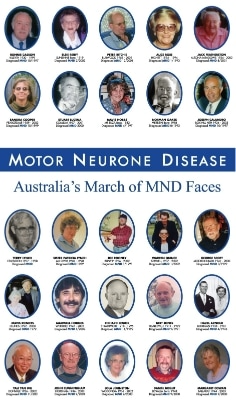 March of faces banners - MND Victoria