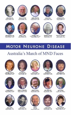 March of faces banners - MND Victoria