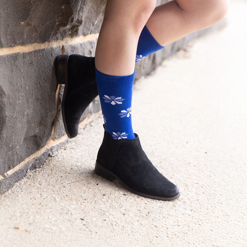 Blue & Orange Crew Socks - MND Victoria