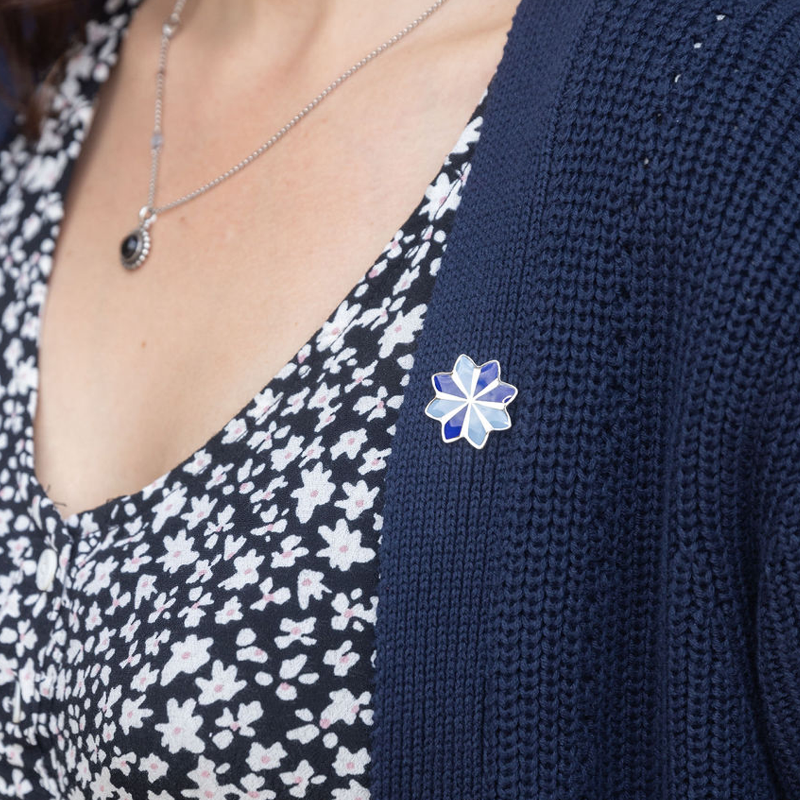 Cornflower Metal Pin - MND Victoria