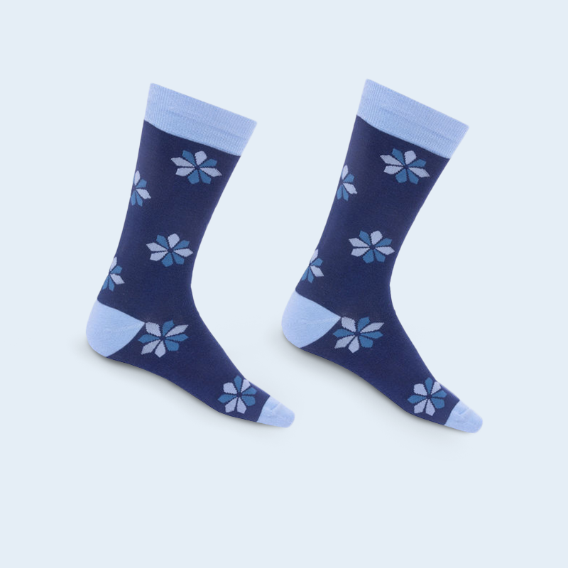 Cornflower Crew Socks - MND Victoria